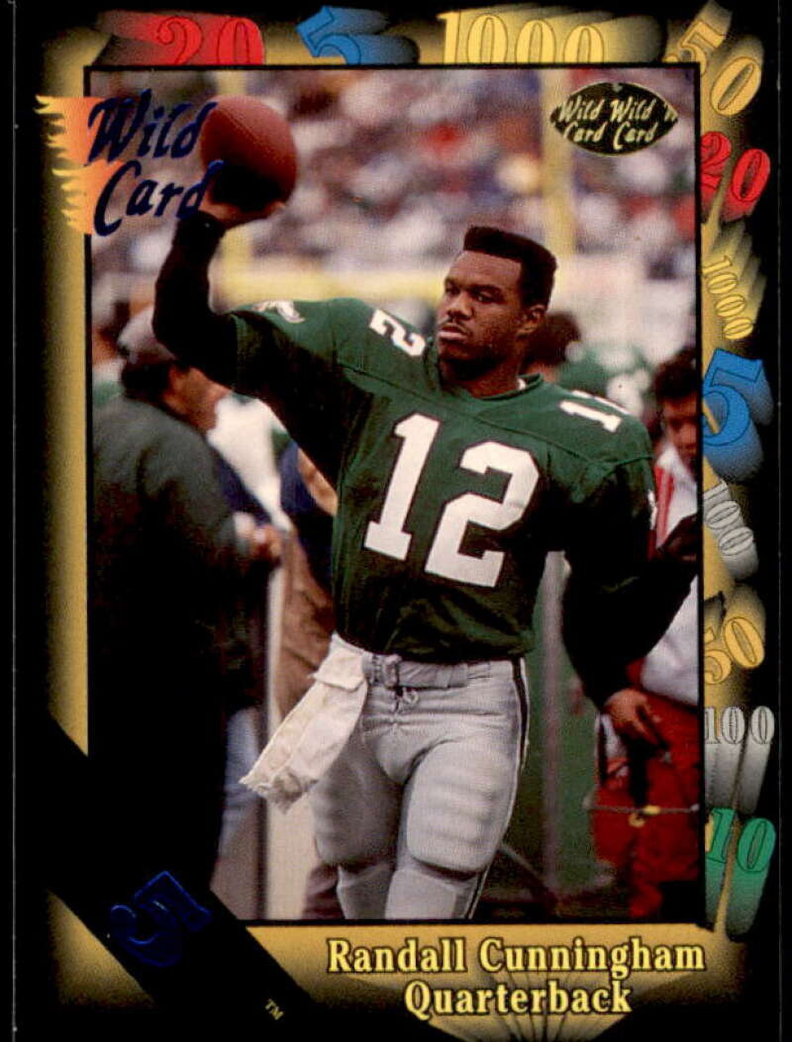 Randall Cunningham Card 1991 Wild Card 5 Stripe #61 - Walmart.com