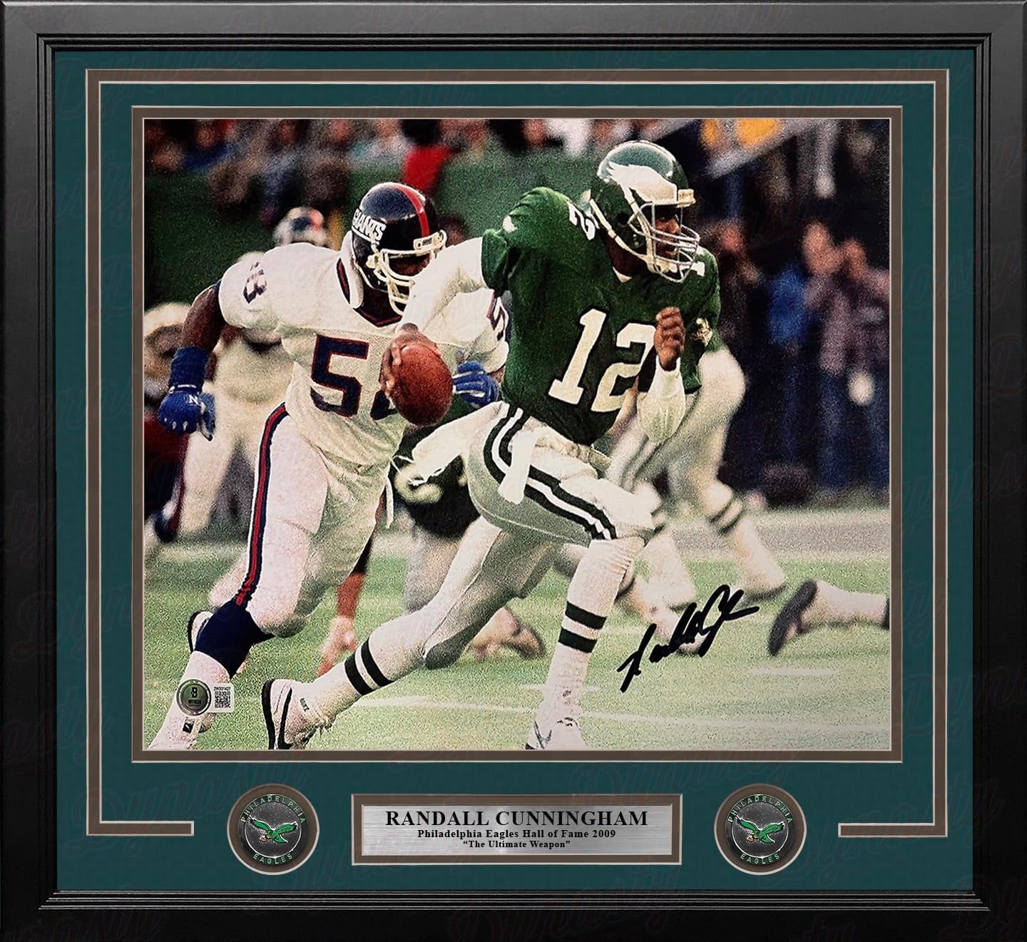 Randall Cunningham Running Action Philadelphia Eagles Autographed 11x14 ...