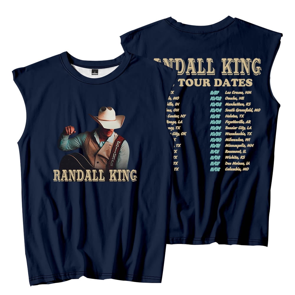 Randall King 2025 Tour Merch Sleeveless T-Shirts Cosplay Women Men ...