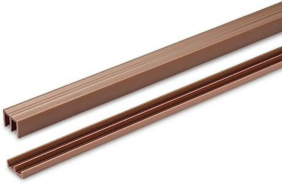 Randall Manufacturing 1/4" Plastic Sliding Door Track (Tan, 6 FT Long ...