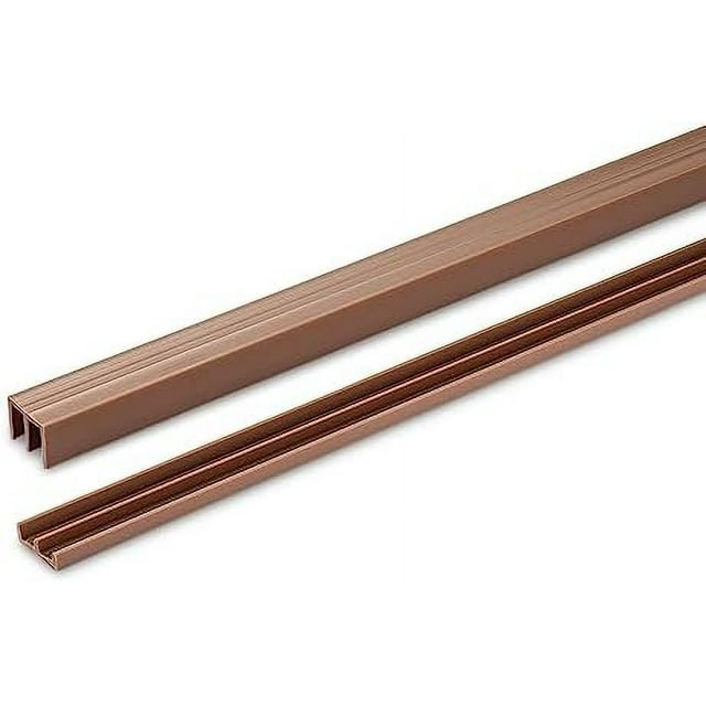 Randall Manufacturing 1/4" Plastic Sliding Door Track (Tan, 6 FT Long ...