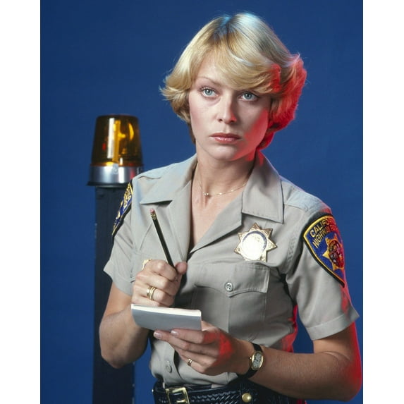 Randi Oakes In Chips In Police Uniform Taking Notes 24X36 Classic ...