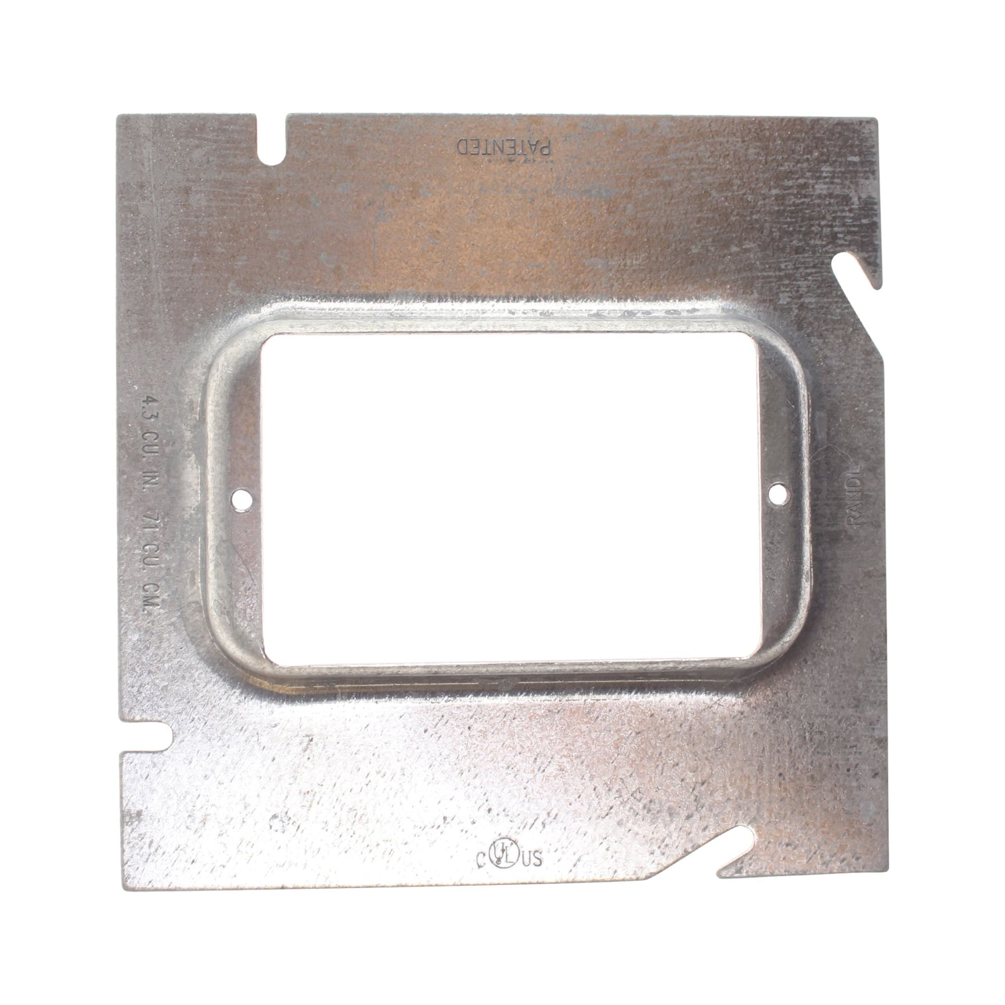 Randl D-51G058 5" Square Telecommunication 1-Gang Extension Ring (20 ...