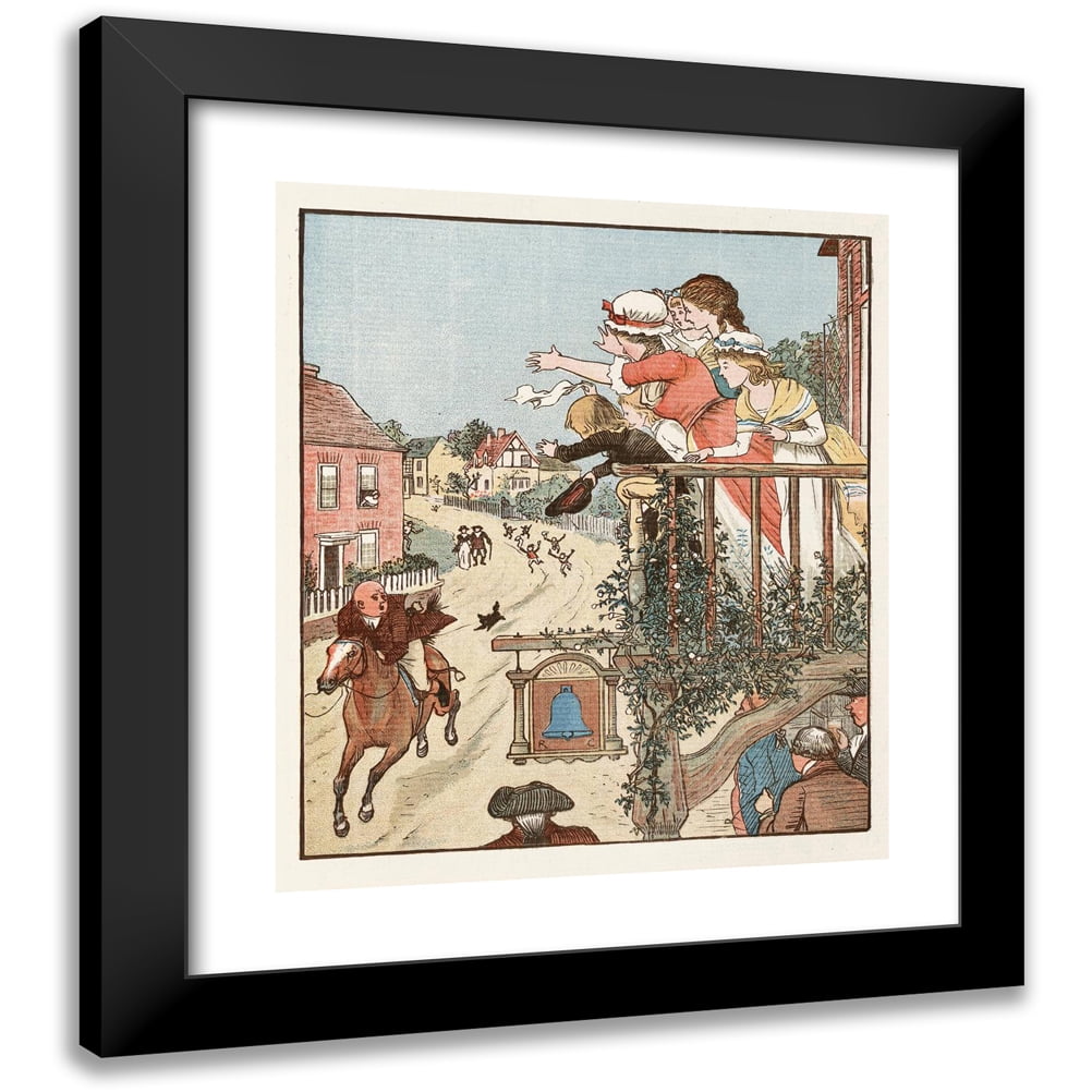 Randolph Caldecott 12x14 Black Modern Framed Museum Art Print Titled ...