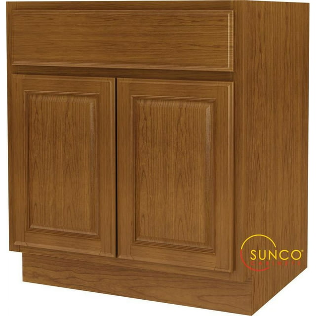 Randolph Double Door Wide Base Kitchen Cabinet, 30 in W x 24 in D x 34 ...