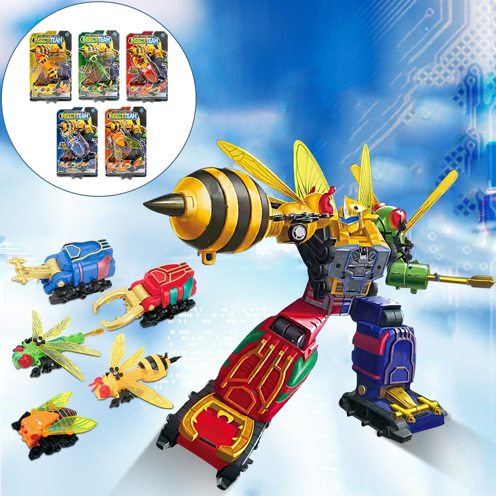 Random 1psc Insect Robot Car Body Deformation Robot Boy Child Model Toy ...