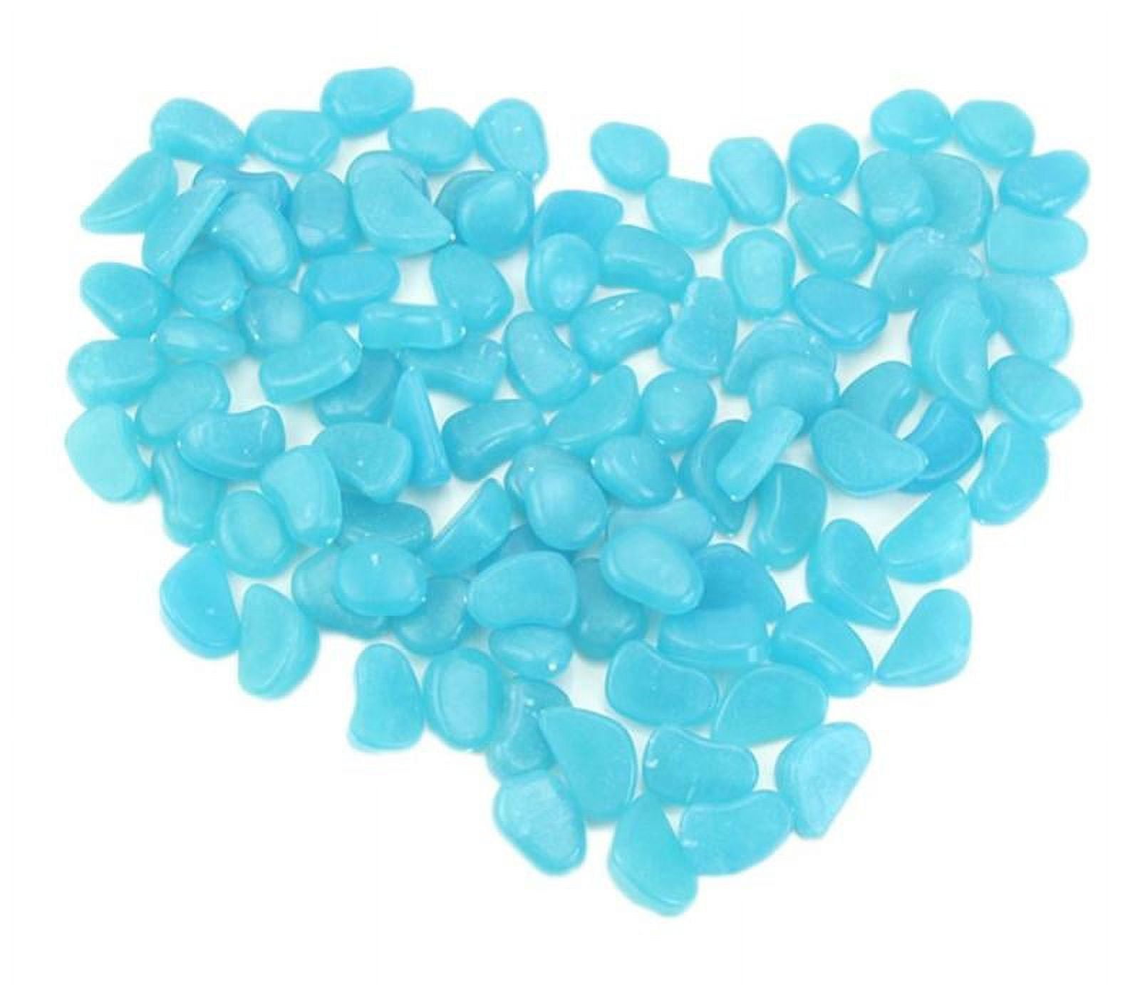 Random Color Fluorescent Pebble Stone Glow Pebbles Decor Garden Tank ...