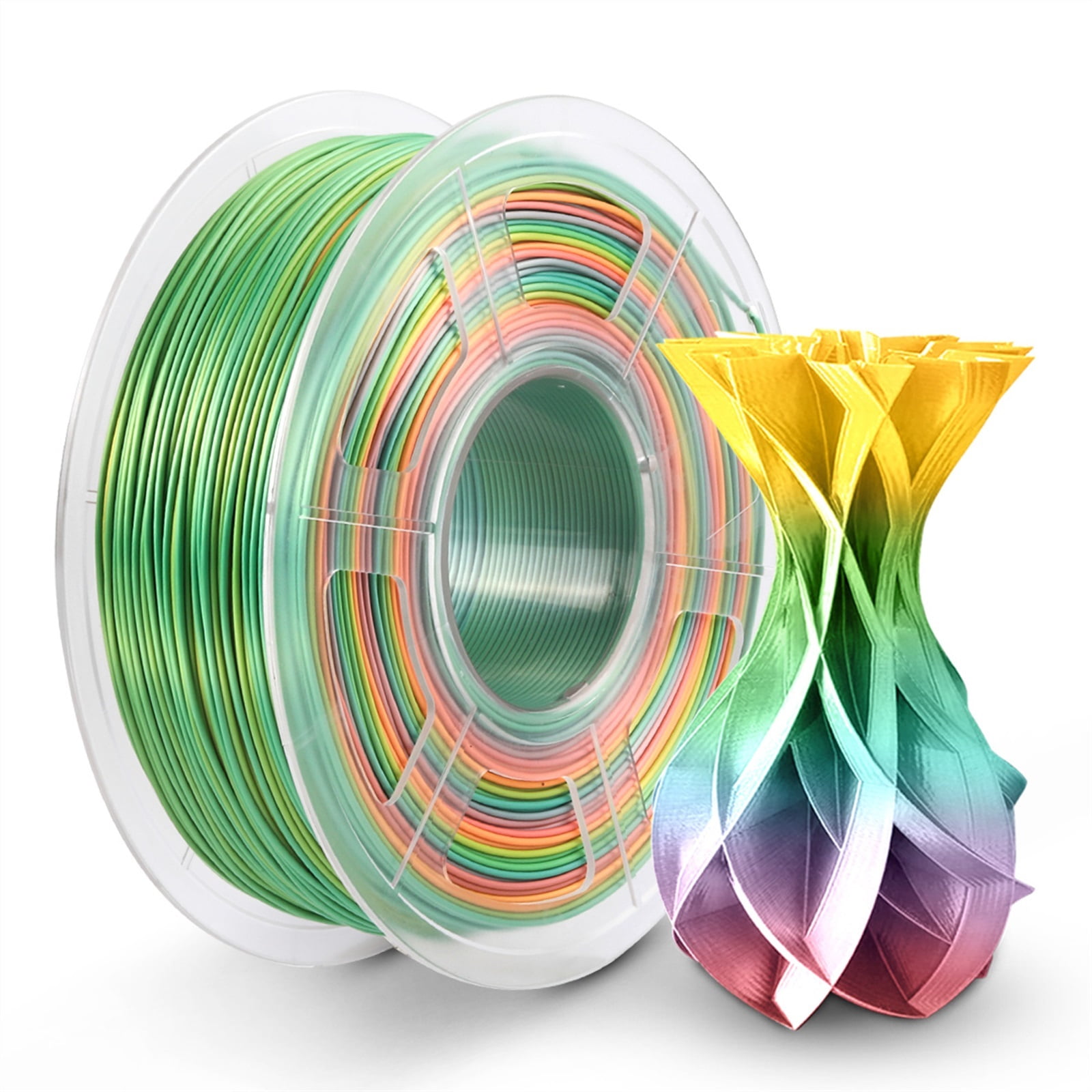 Random Color PLA 3D Printer Filament 1.75mm Spool Full Color Available ...