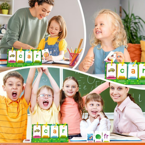 Random Detail Color&Shape Word Building Desktop Toy, Manipulative ...