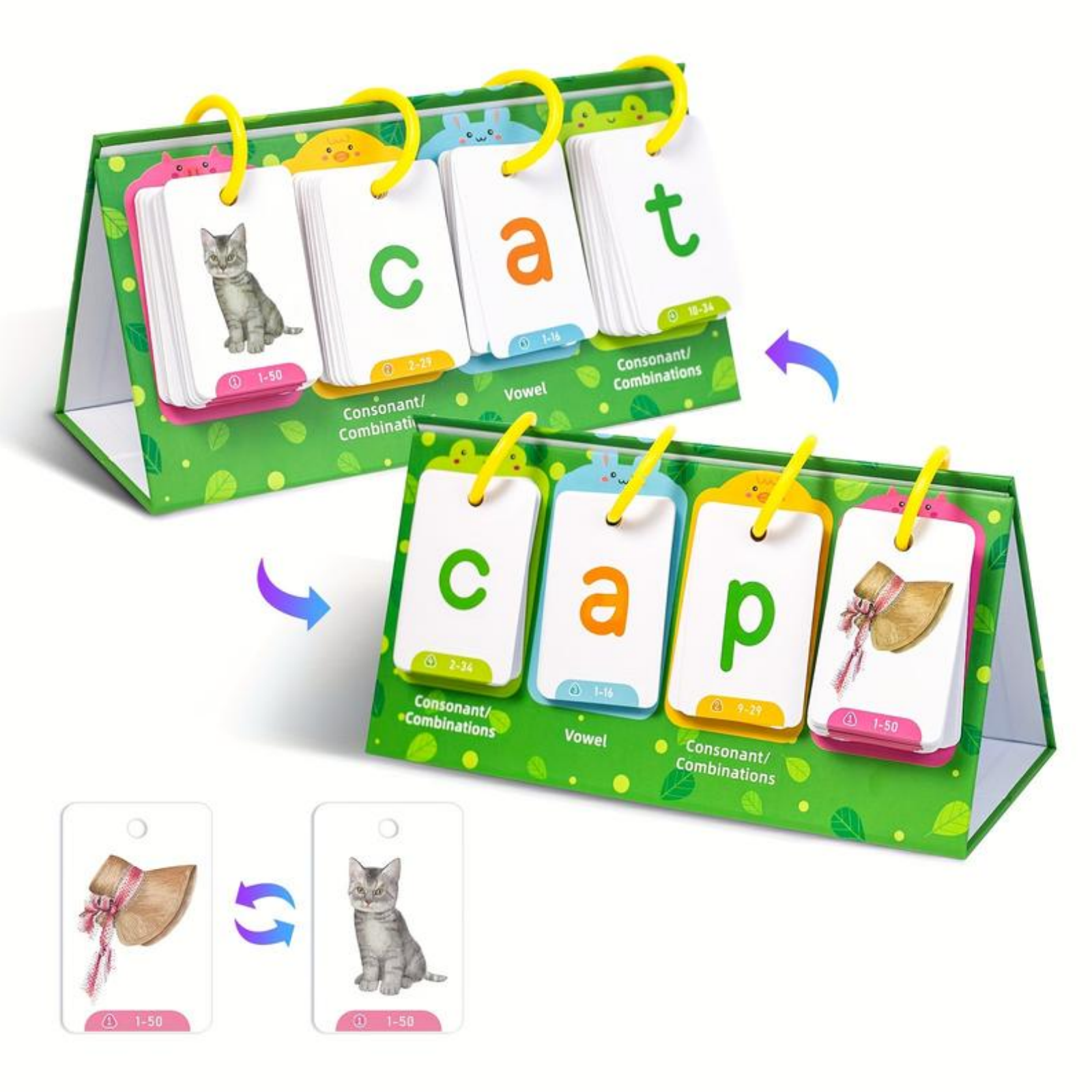Random Detail Color&Shape Word Building Desktop Toy, Manipulative ...