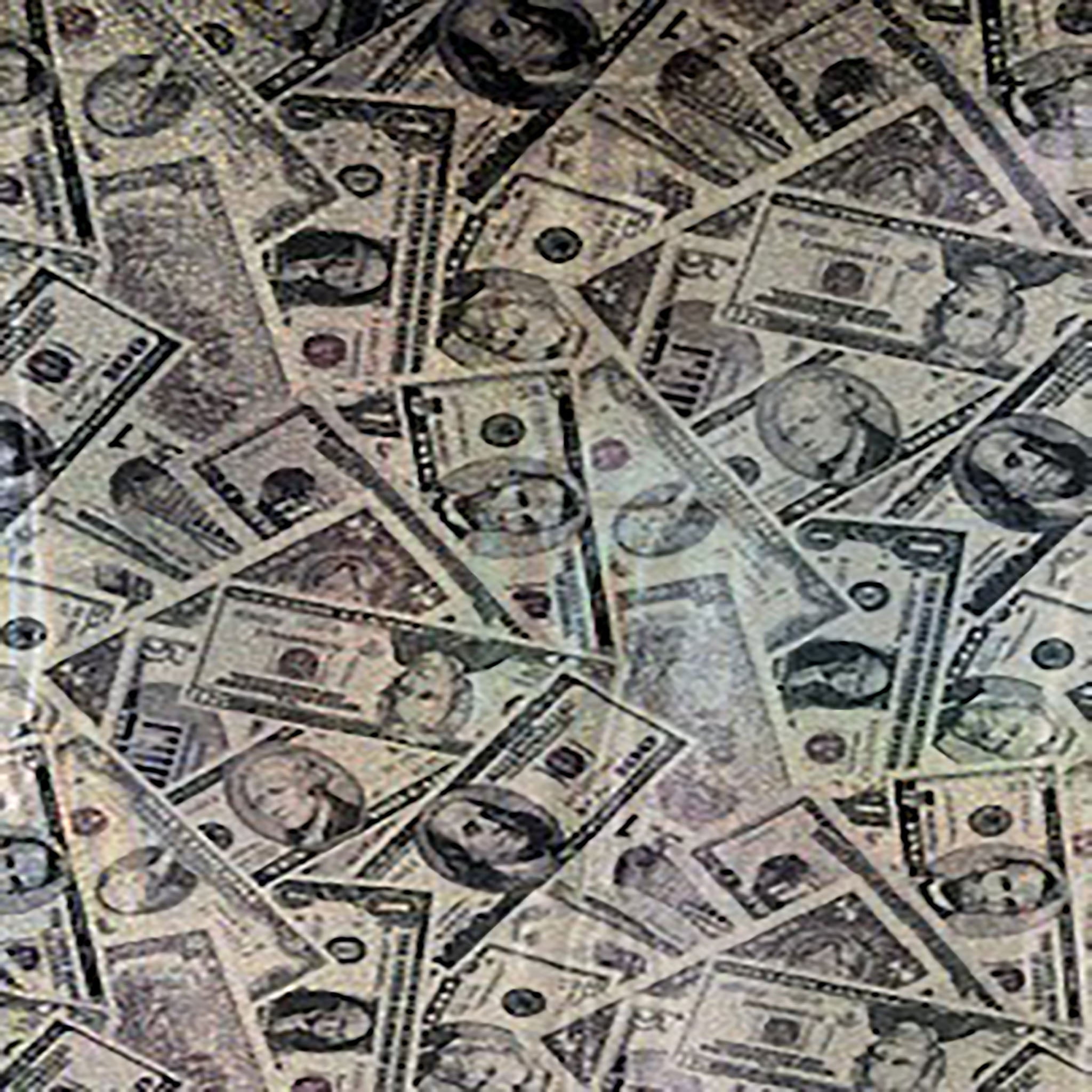 Random Money Hologram: Stretch Polyester Spandex Fabric | Spandex ...