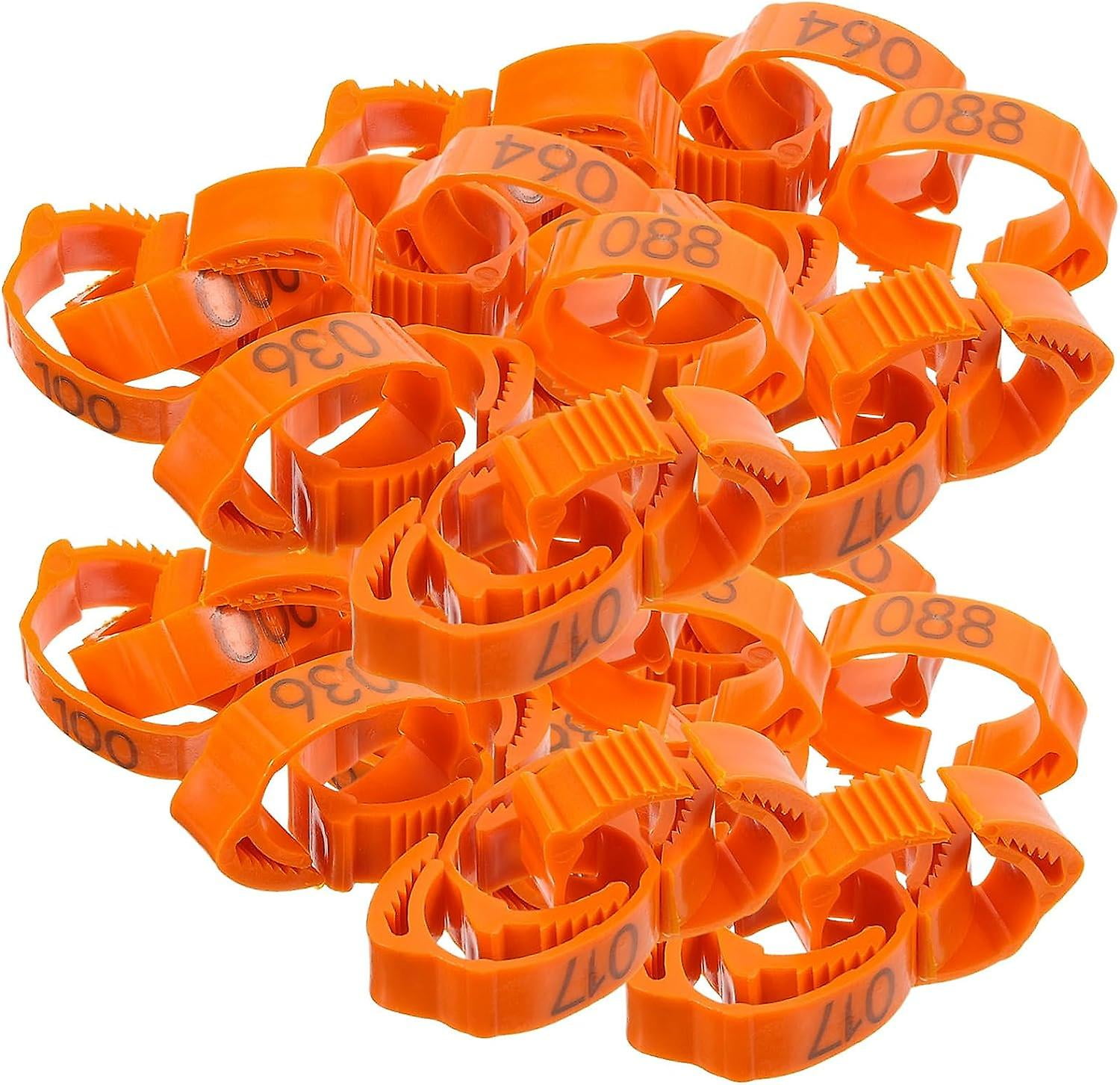 Random Number,orange100 Pieces Chicken Foot Tabs Chicken Accessories ...