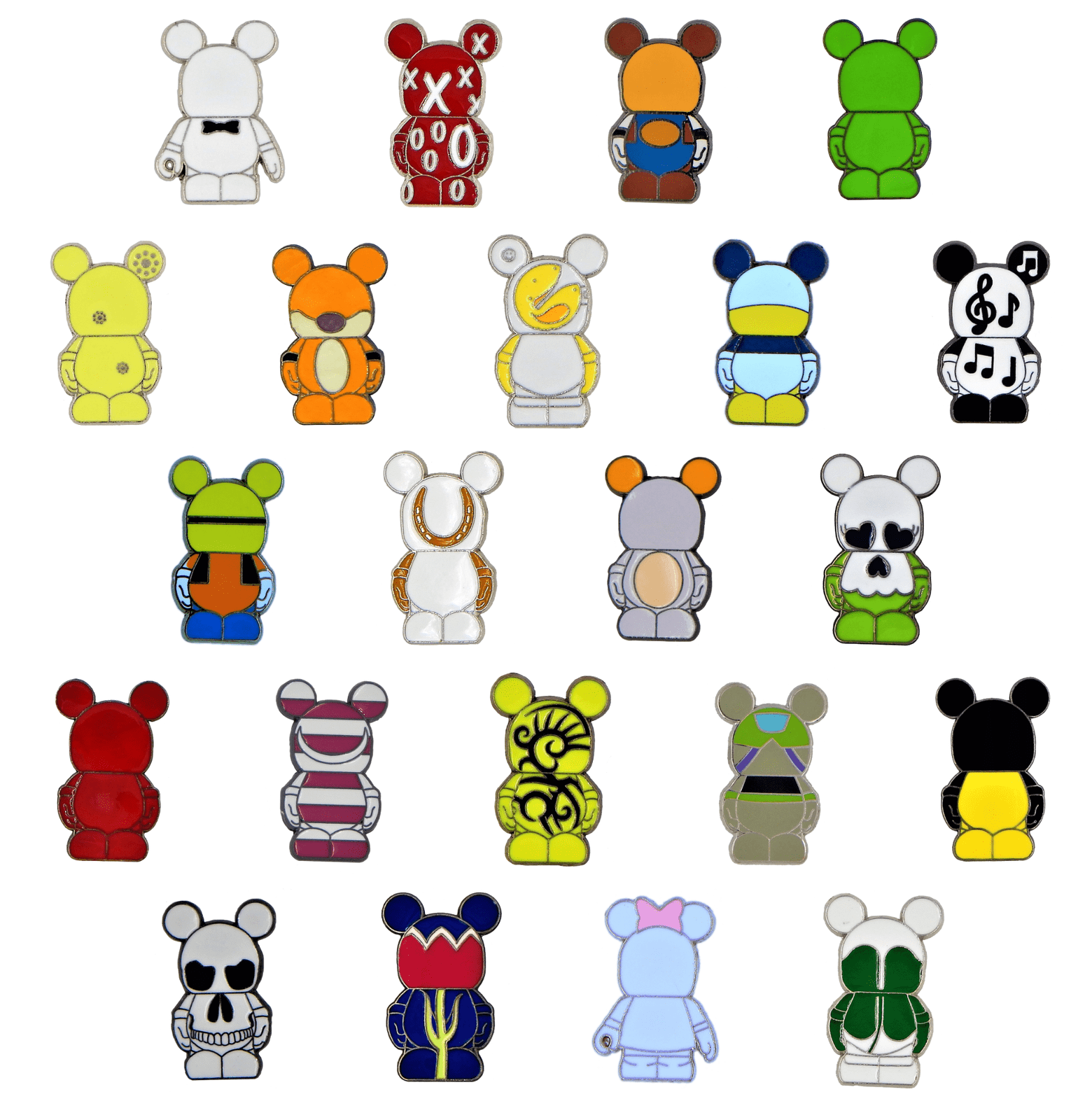 Random Vinylmation Series Collection 5 Pins Disney Park Trading Pin Set ...