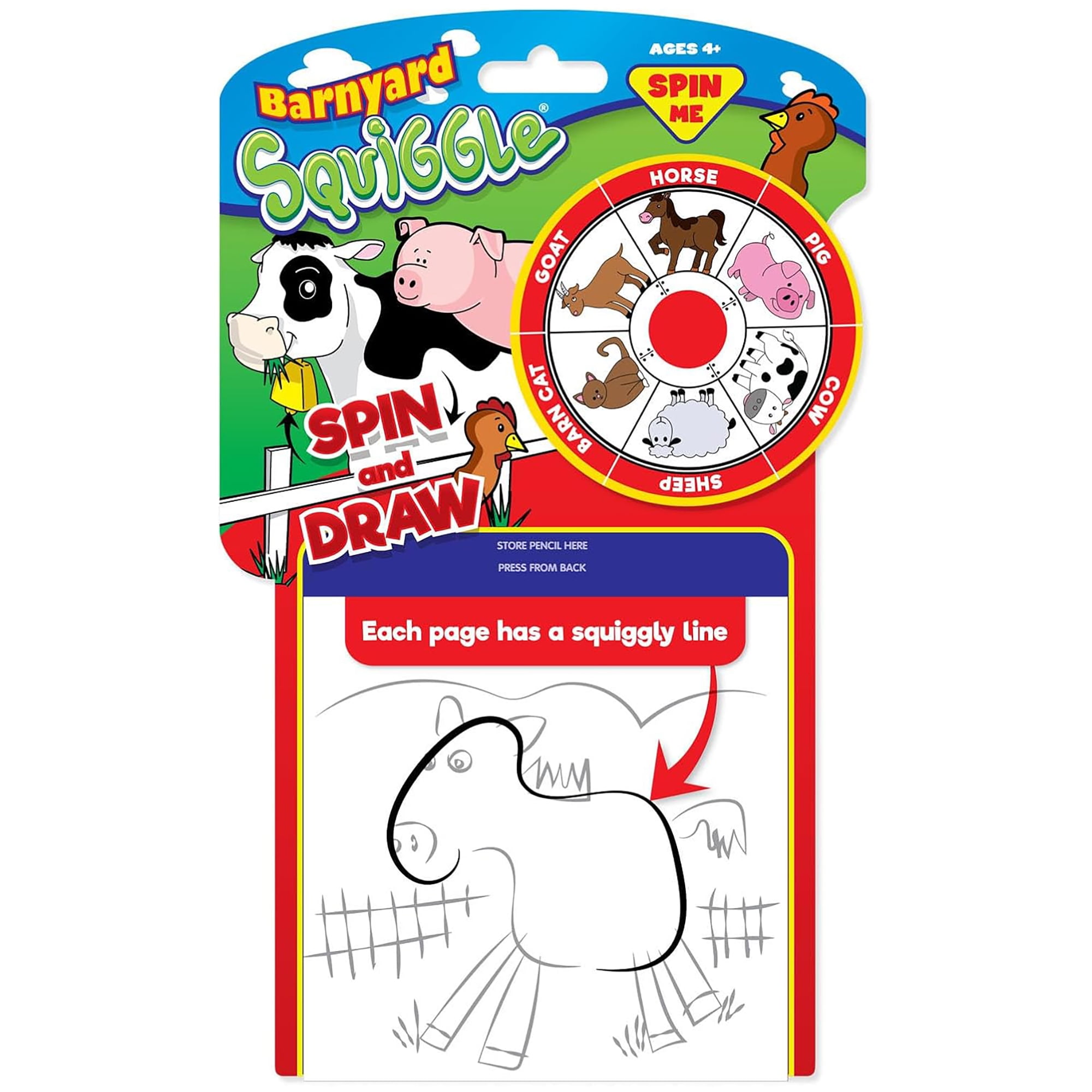RandomLine of Creative Things: Squiggle Barnyard On-The-Go Doodle Pad- Spin & Draw, Create ...
