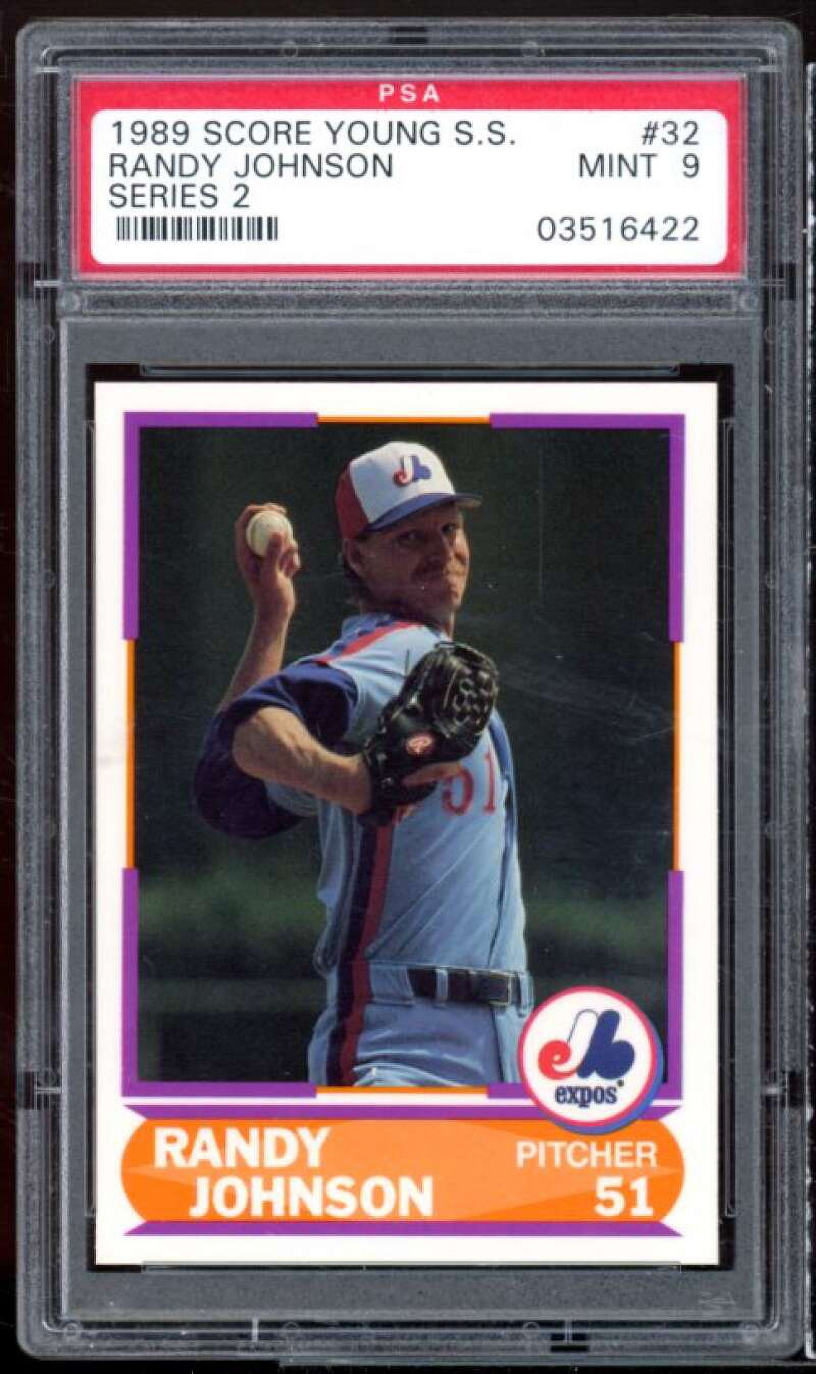 Randy Johnson Rookie Card 1989 Score Young Superstars II #32 PSA 9 ...