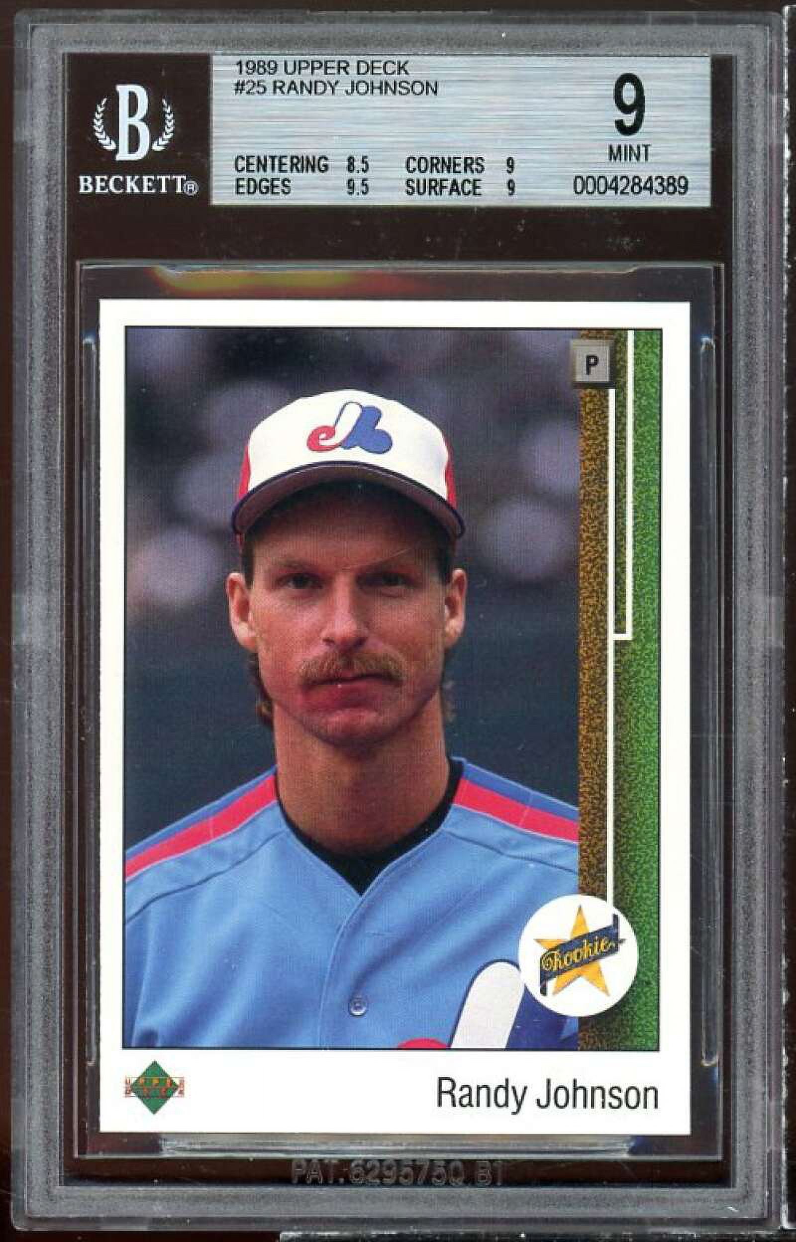 Randy Johnson Rookie Card 1989 Upper Deck #25 BGS 9 (8.5 9 9.5 9 ...