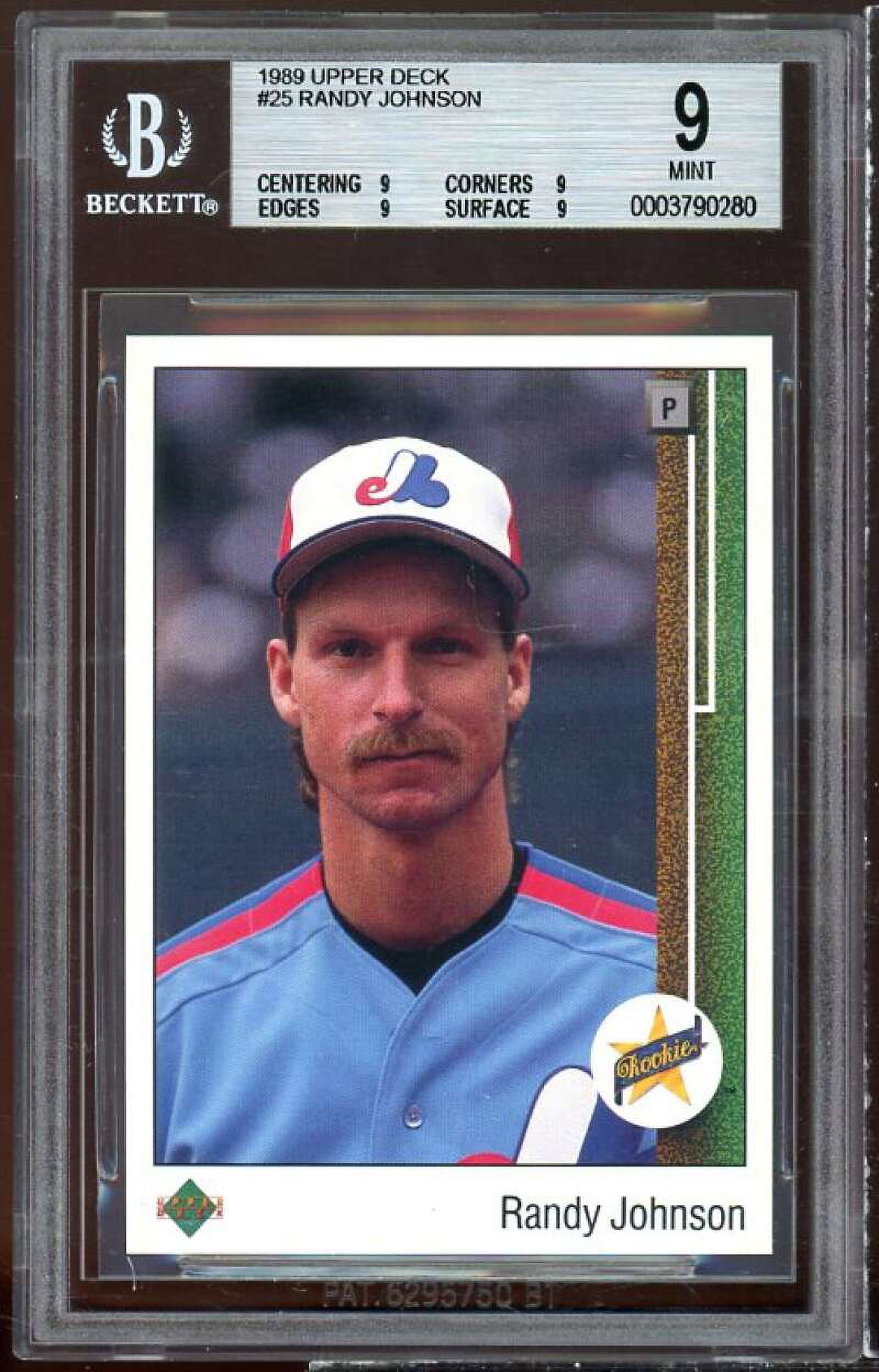 Randy Johnson Rookie Card 1989 Upper Deck #25 BGS 9 (9 9 9 9) - Walmart.com