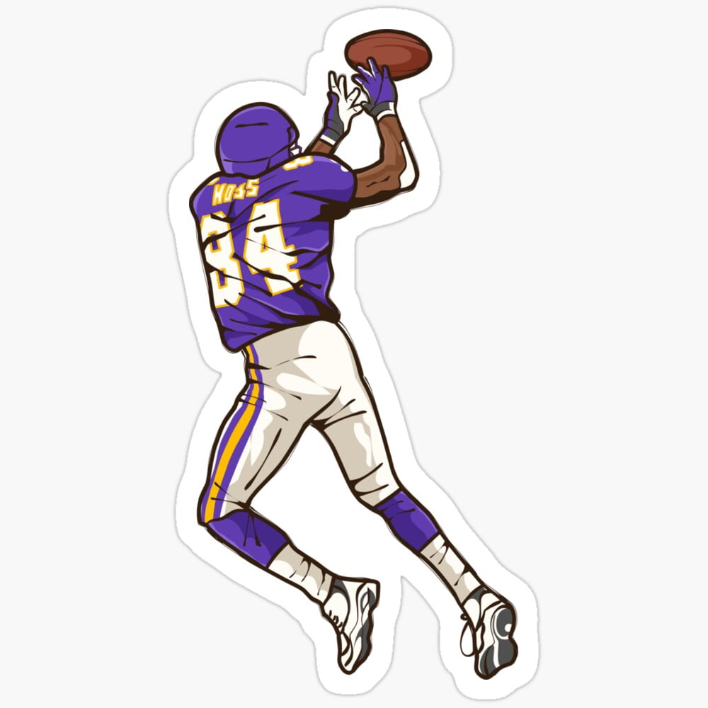 Randy Moss Catch Sticker Phone Decal Water Bottle Stickers Car Decals ...