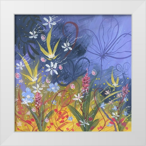 Randy Noble Fine Art 12x12 White Modern Wood Framed Museum Art Print ...