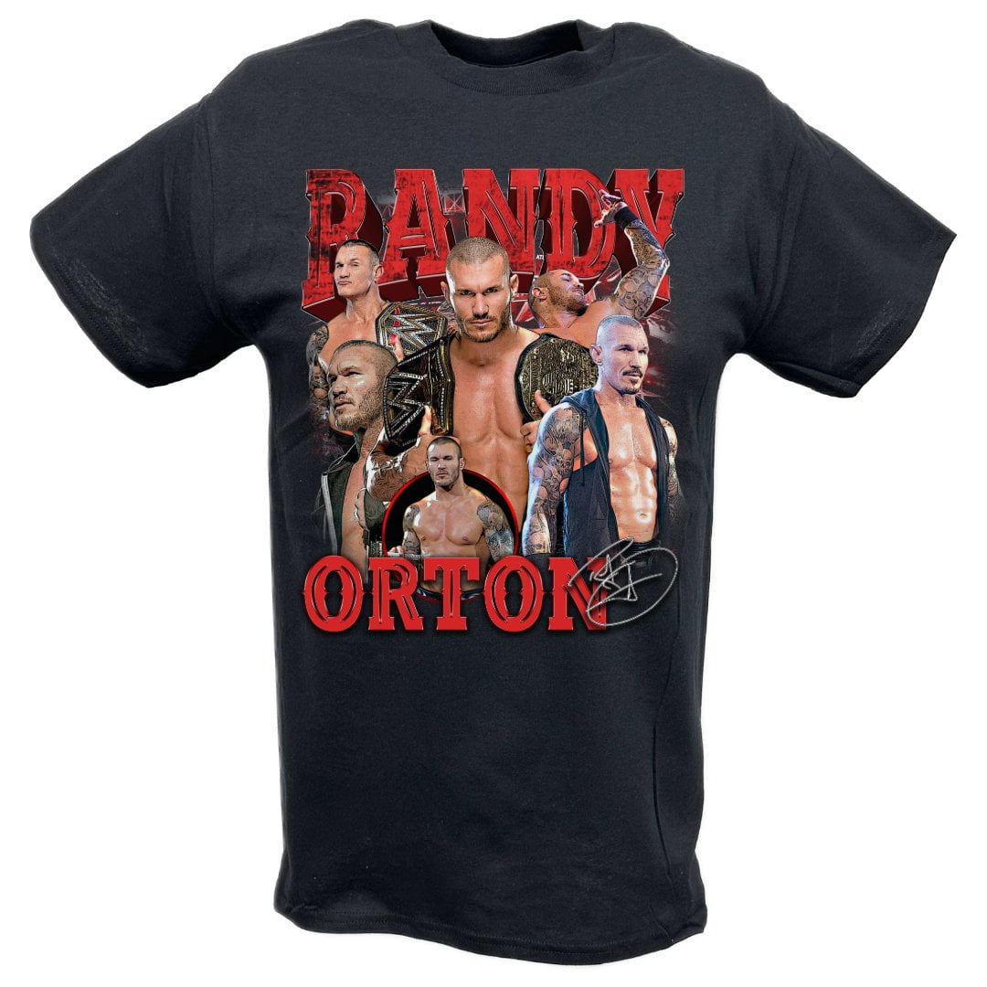Randy Orton Six Pose Red Logo T-shirt - Walmart.com