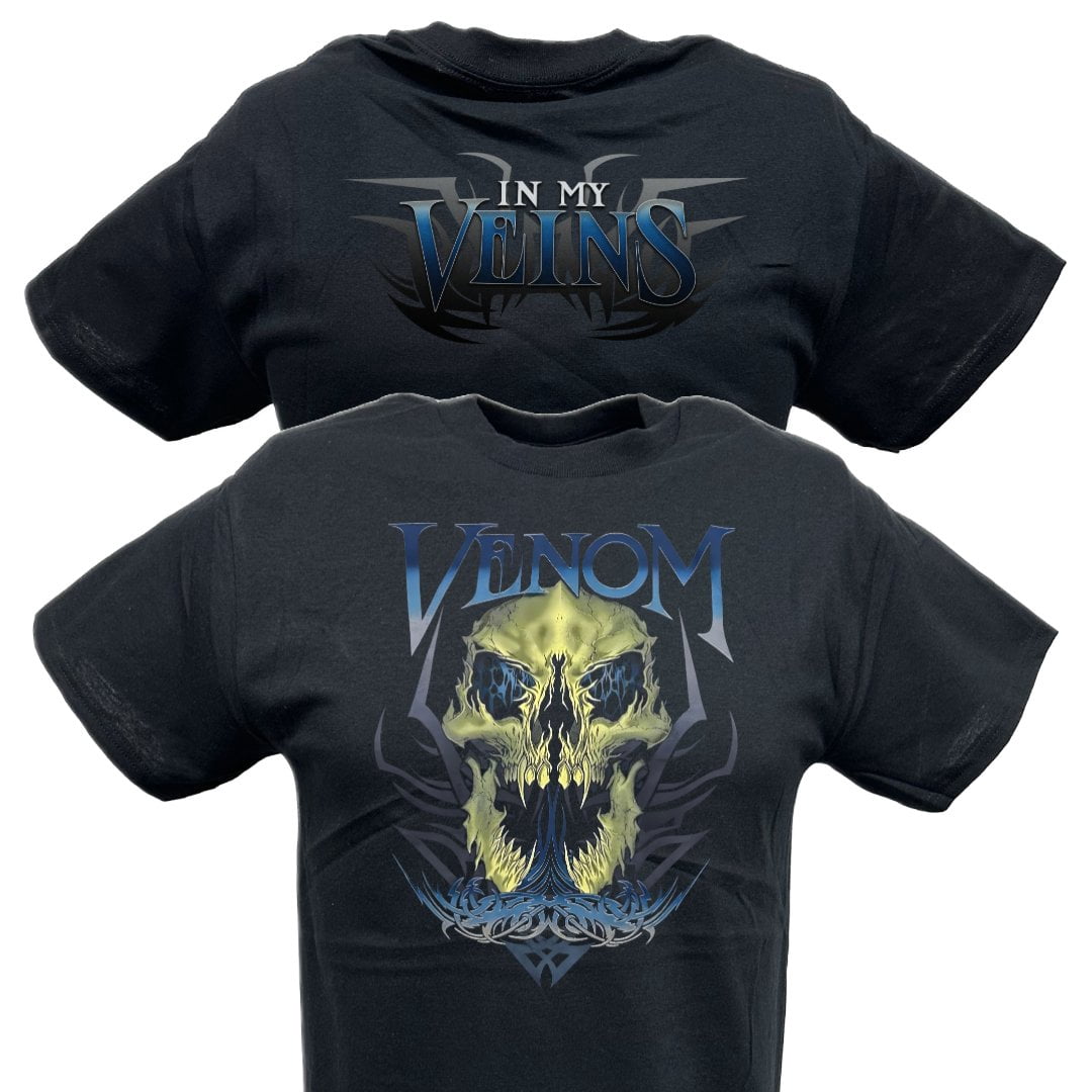 Randy Orton Venom in my Veins Skull T-shirt - Walmart.com