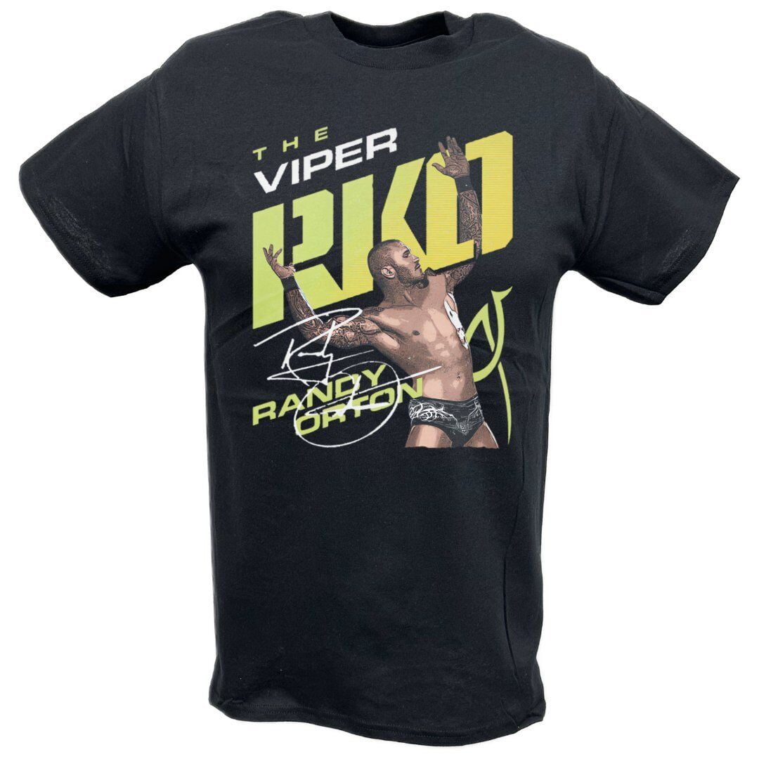 Randy Orton Viper RKO Pose Black T-shirt - Walmart.com
