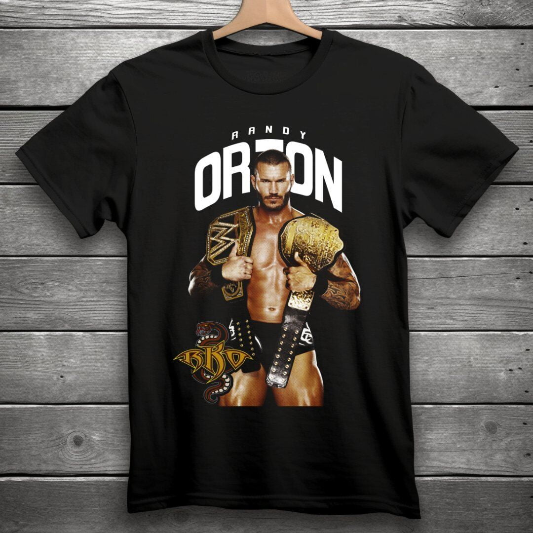 Randy Orton Wrestling T-Shirt Black S-3XL WWE - Walmart.com
