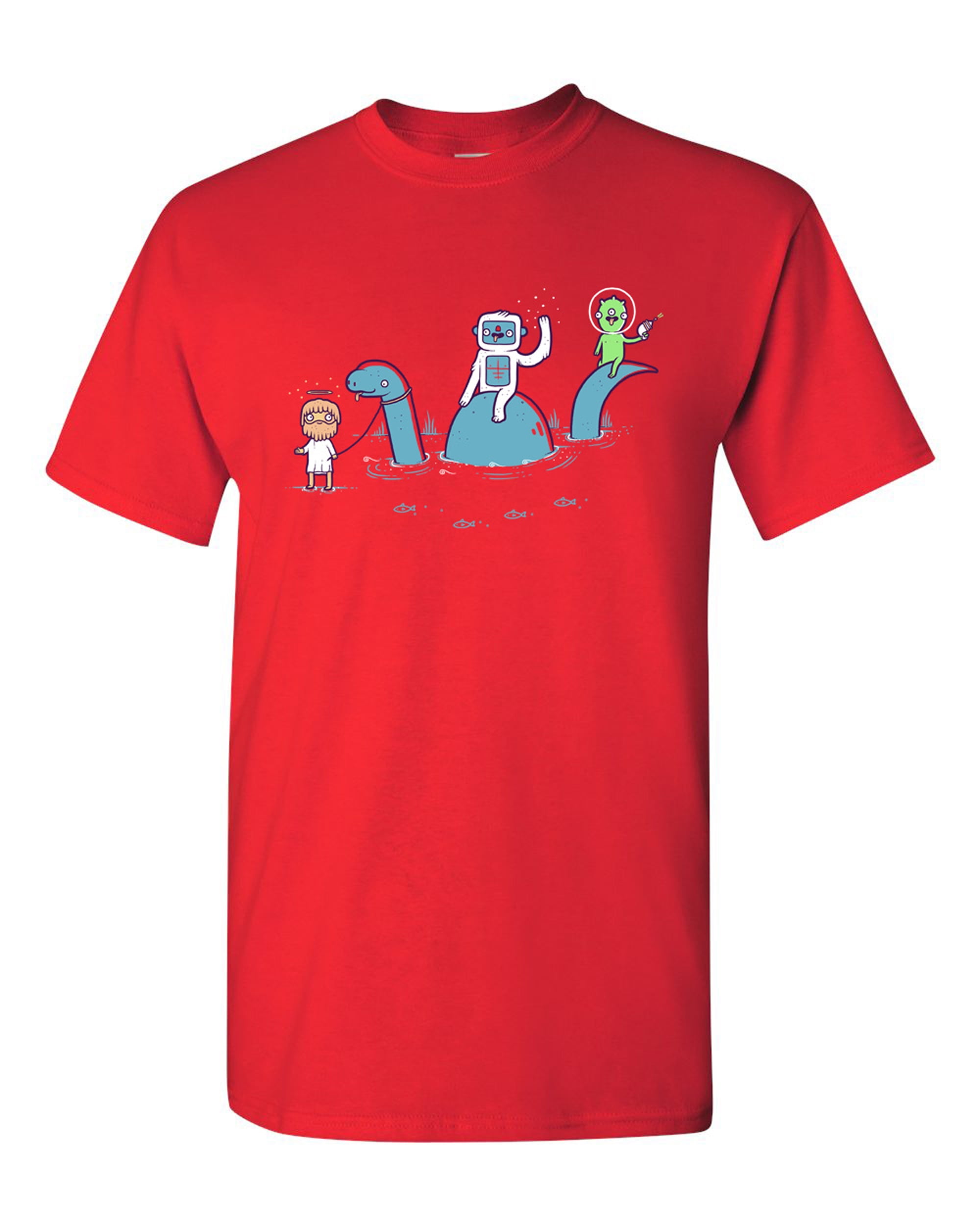 Randy Otter Mythical Creatures DT Adult T-Shirt Tee - Walmart.com