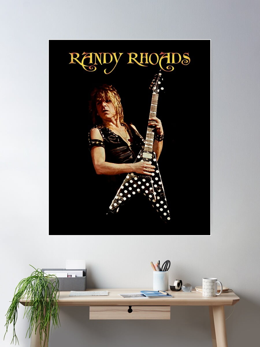 Randy Rhoads Hard Rock Guitarist Poster Wall Art, Modern Wall Decor For Living Room Bedroom ...