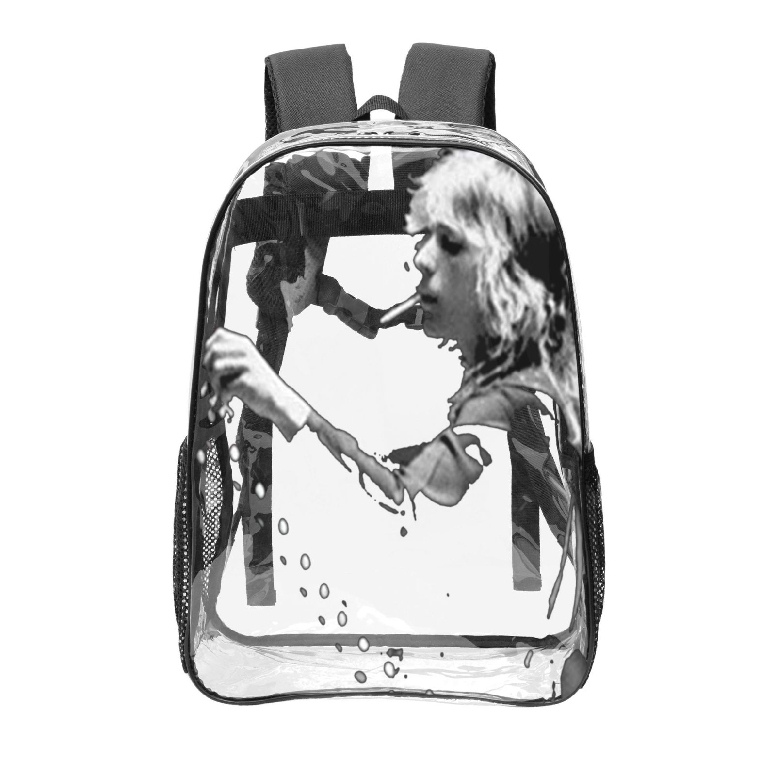 Randy Rhodes Rhoads Jackson Transparent Backpack Fashion Travel ...