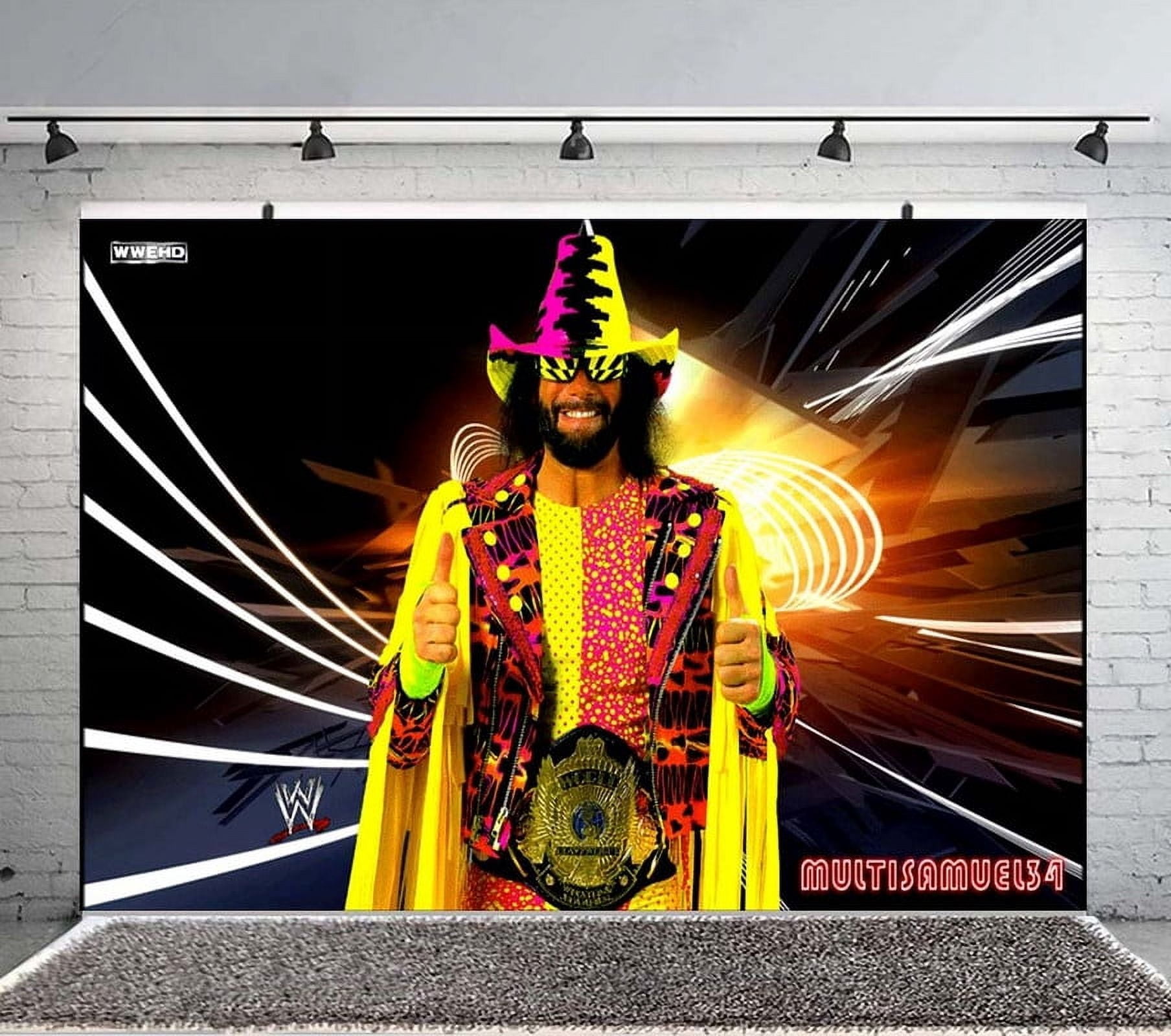 Randy Savage Backdrop Banner Party Supplies Poster Movie Theme ...