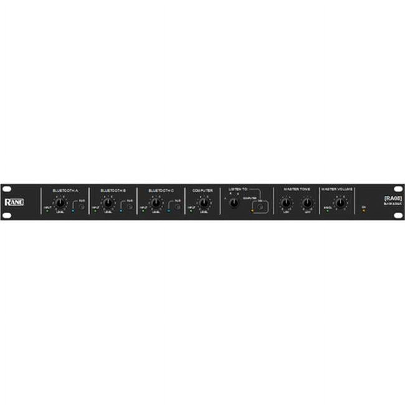 Rane BLACKANDBLUE Black & Blue Rackmount Bluetooth Mixer & Amplifier ...