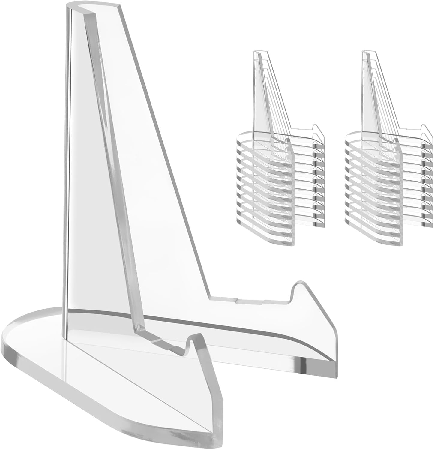 Rang Card Display Stand, 20 Pack Small Easel Stand, Acrylic Picture ...
