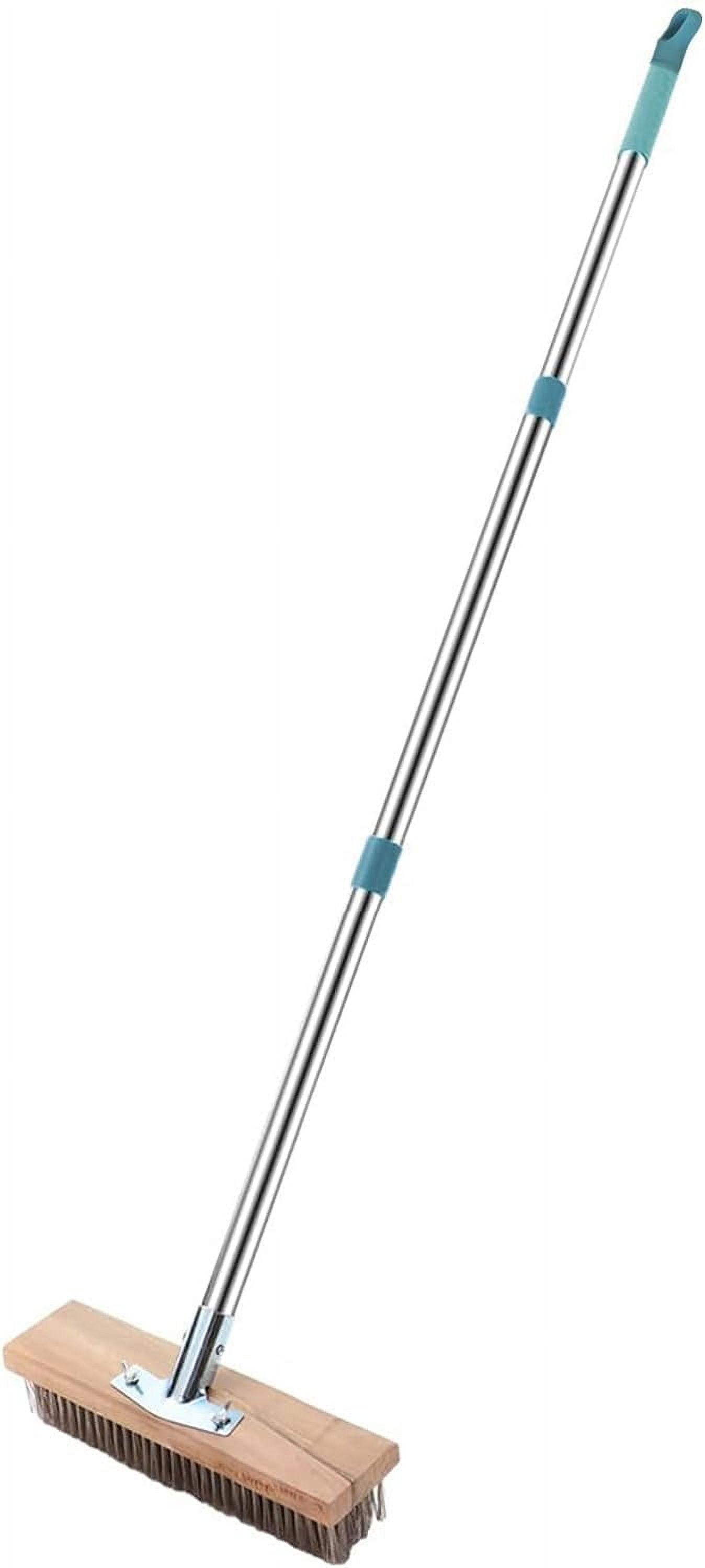 Rang Heavy Duty Wire Broom with Telescopic Handle51IN, Stiff Metal ...