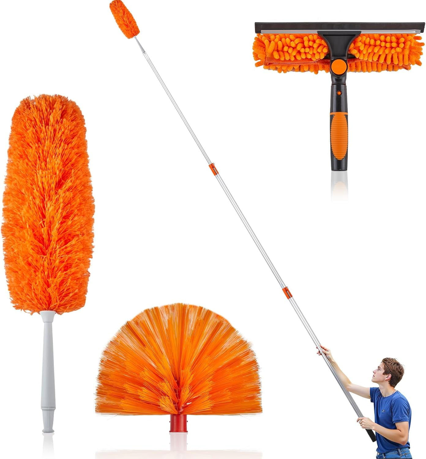 Rang High Reach Duster Kit with Extension Pole, High Ceiling Dusting ...