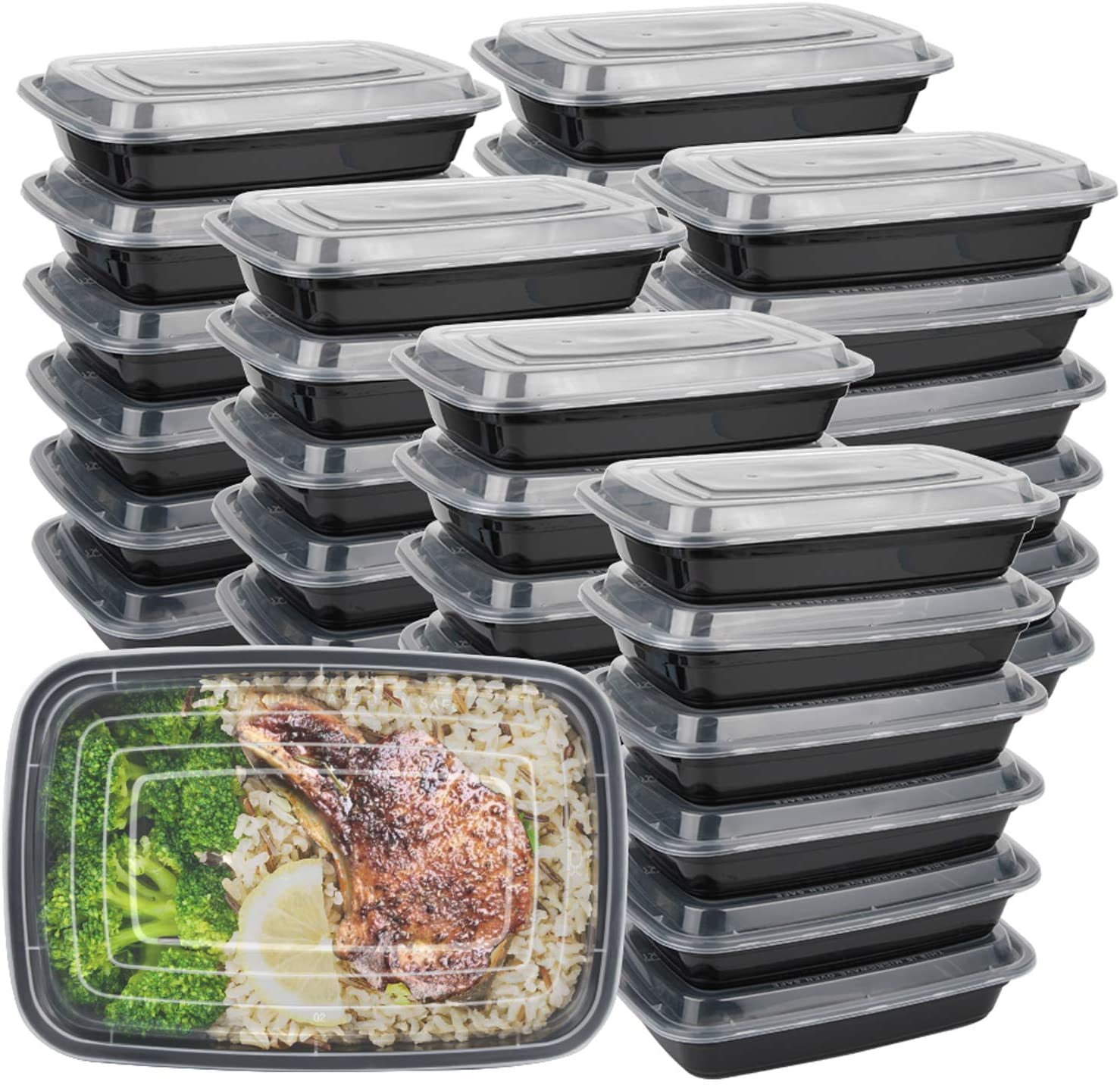 Rang Meal Prep Containers, 26 OZ Microwavable Reusable Food Containers ...