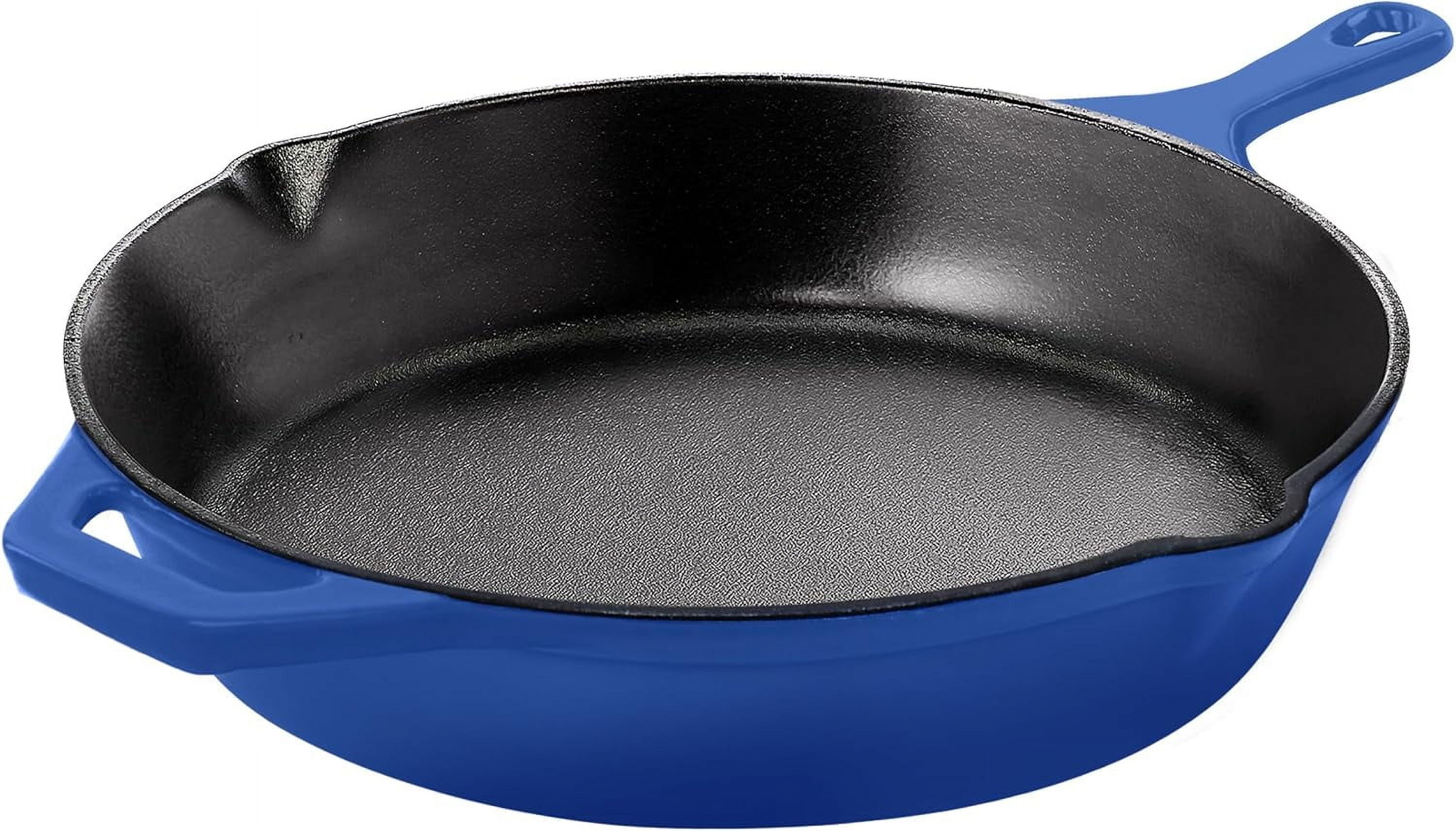 Rang Saute Frying Pan 8 Inch, Cast Iron Chefs Pan, Pre Seasoned Cast ...