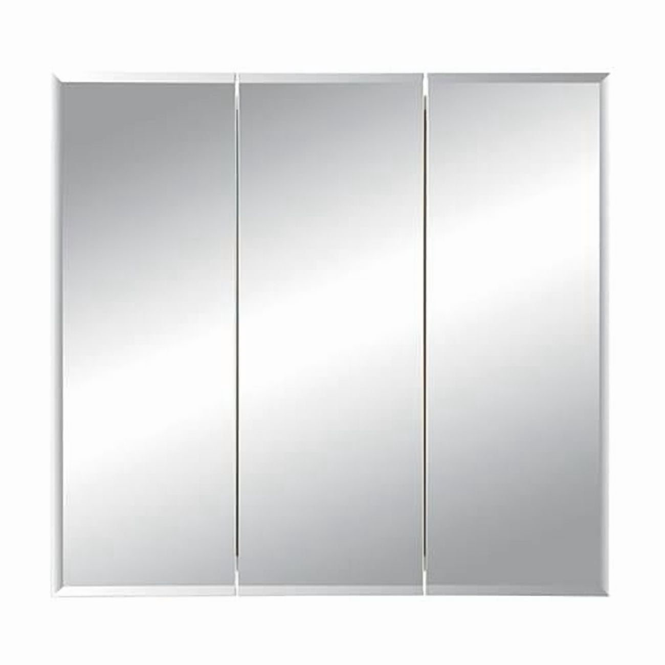 Jensen 255030 30 x 28 in. Horizon 3 Door Bevel Edge Medicine Cabinet ...