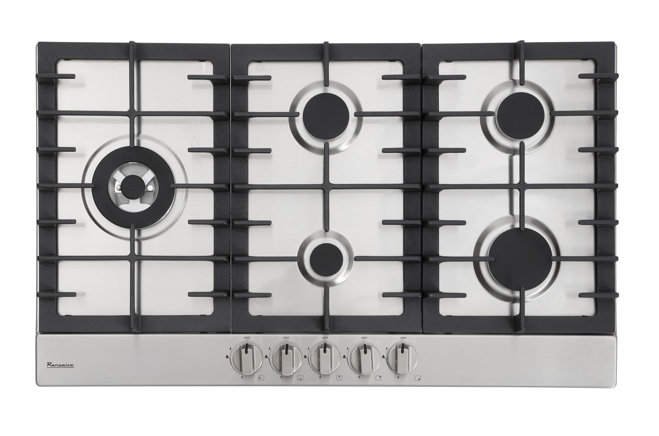 Rangaire RCG341S 34" Gas Cooktop - Stainless Steel, Sealed Burners ...