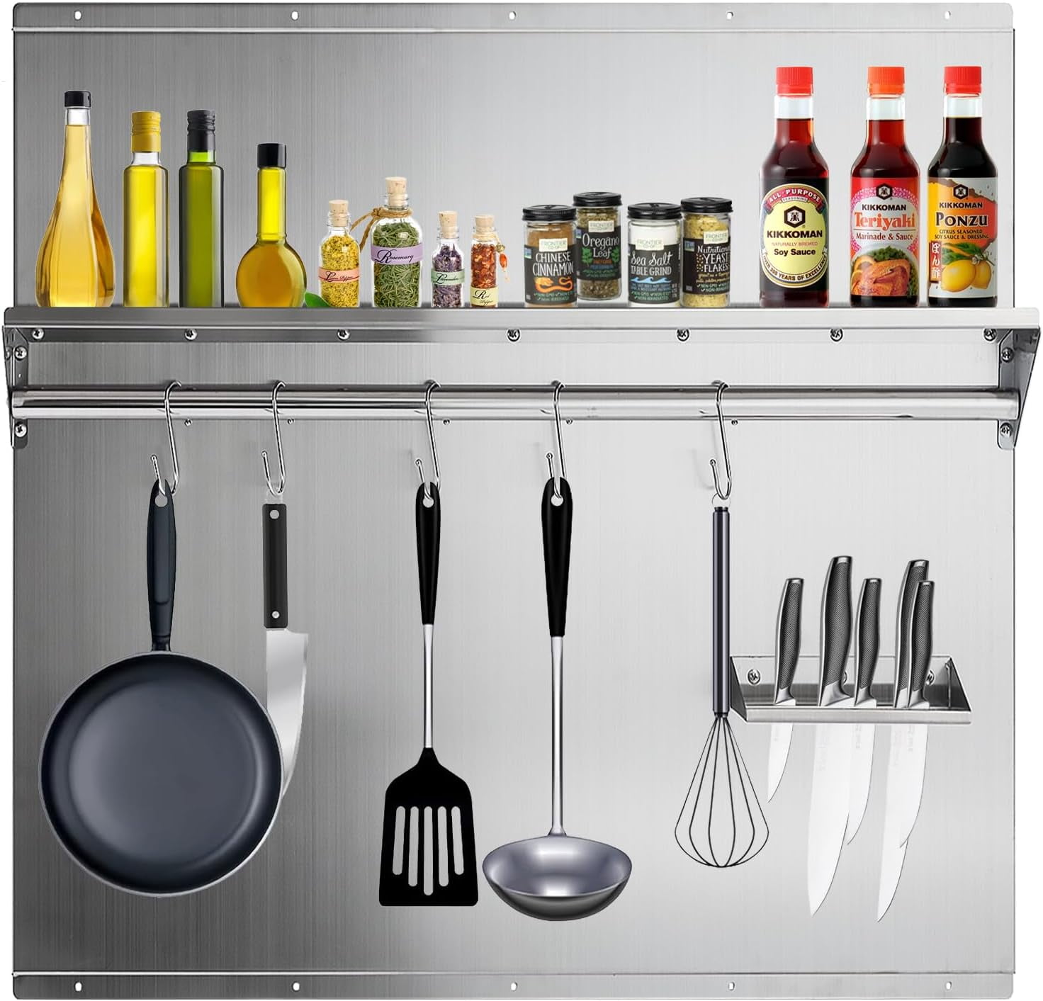 Range Backsplash with Shelf, 30"x30" Kitchen Range Hood Wall Shield ...