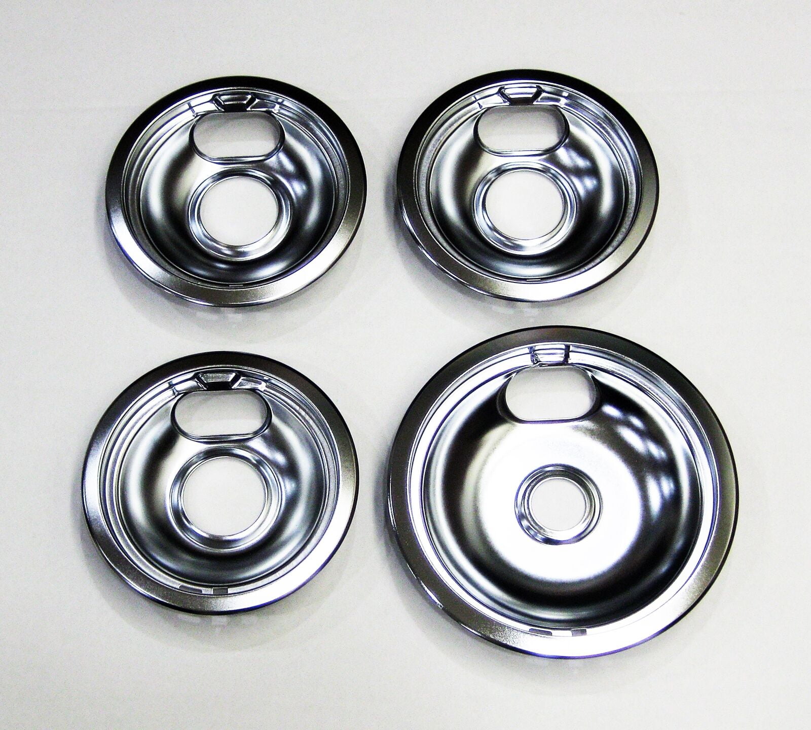 Range Burner Drip Pan Bowl Bib Set for GE 3 of WB32X107 1 of WB32X106 ...