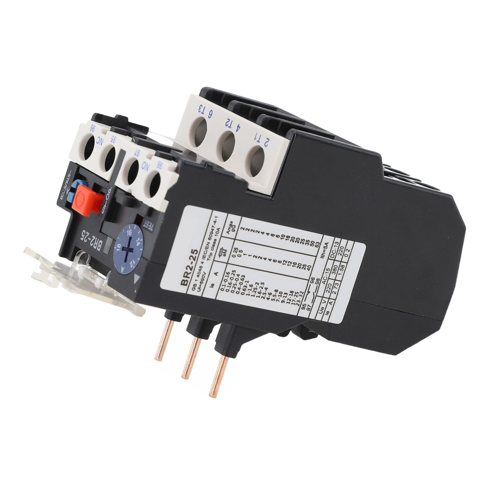 Range From 0.1-25 For Amp Thermal Overload Relay 3 Phase Fr Nr2-25 For ...