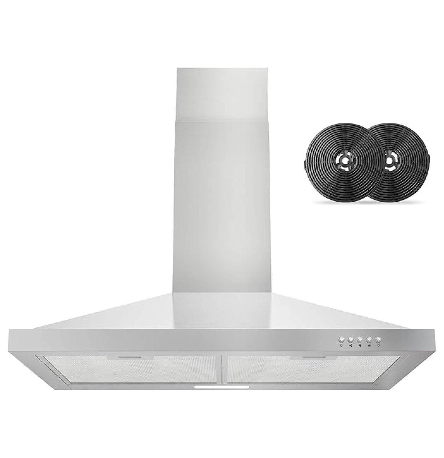 Range Hood 30 inch Wall Mount Type with Ducted/Ductless Convertible ...