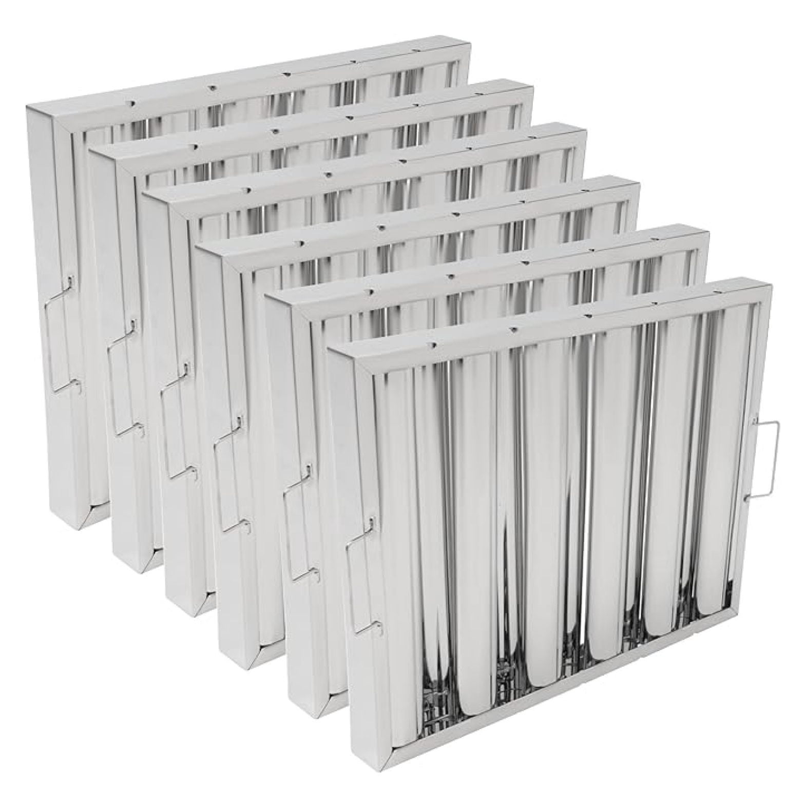 Range Hood Filter, 6 Pcs 19.5W x 15.5H Inch 430 Stainless Steel Hood ...