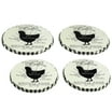 Farmhouse Chicken / Rooster Round Electric Stove Burner Covers - Set of ...
