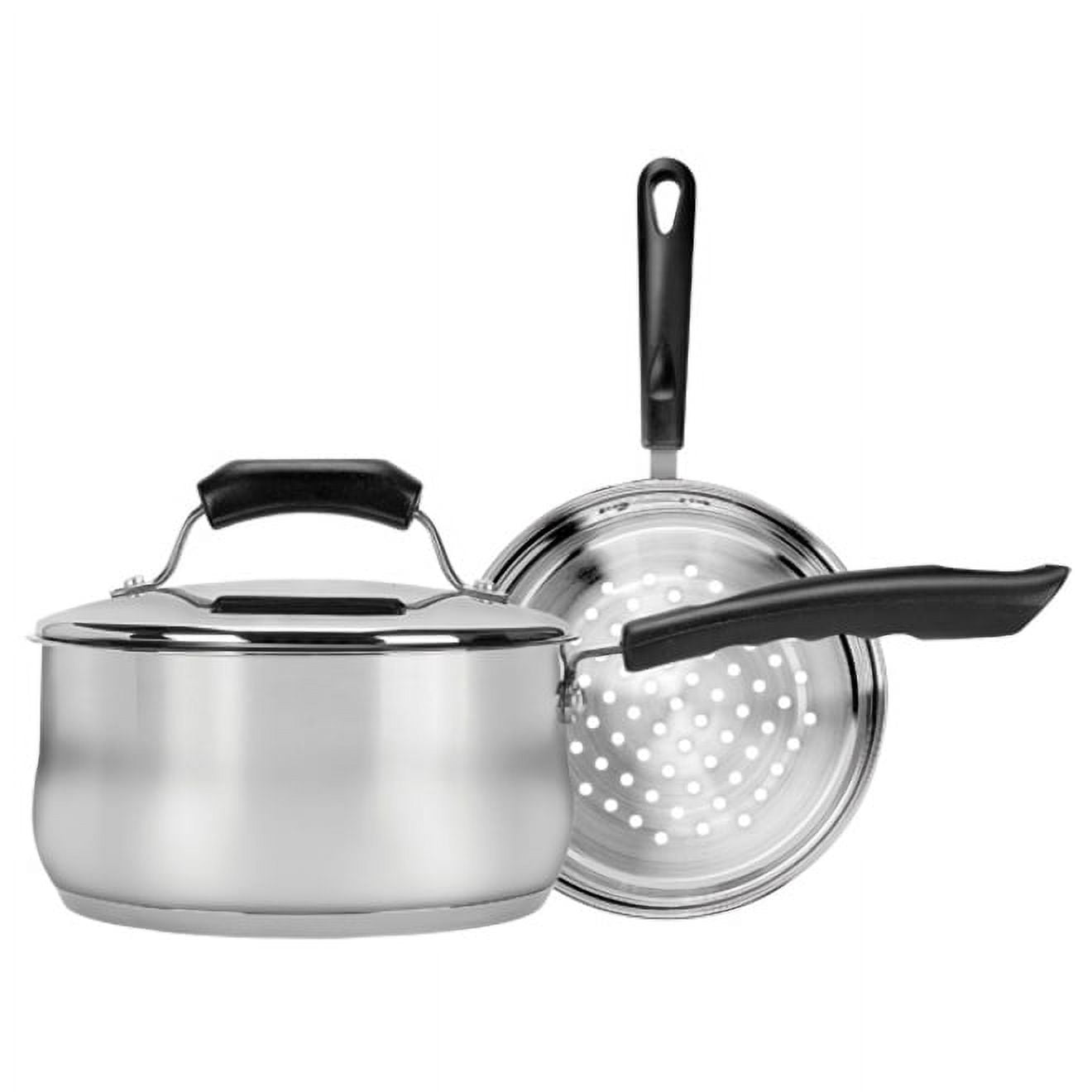 Range Kleen CW2006 Basic 2 Qt. Double Boiler Set with lid - Walmart.com