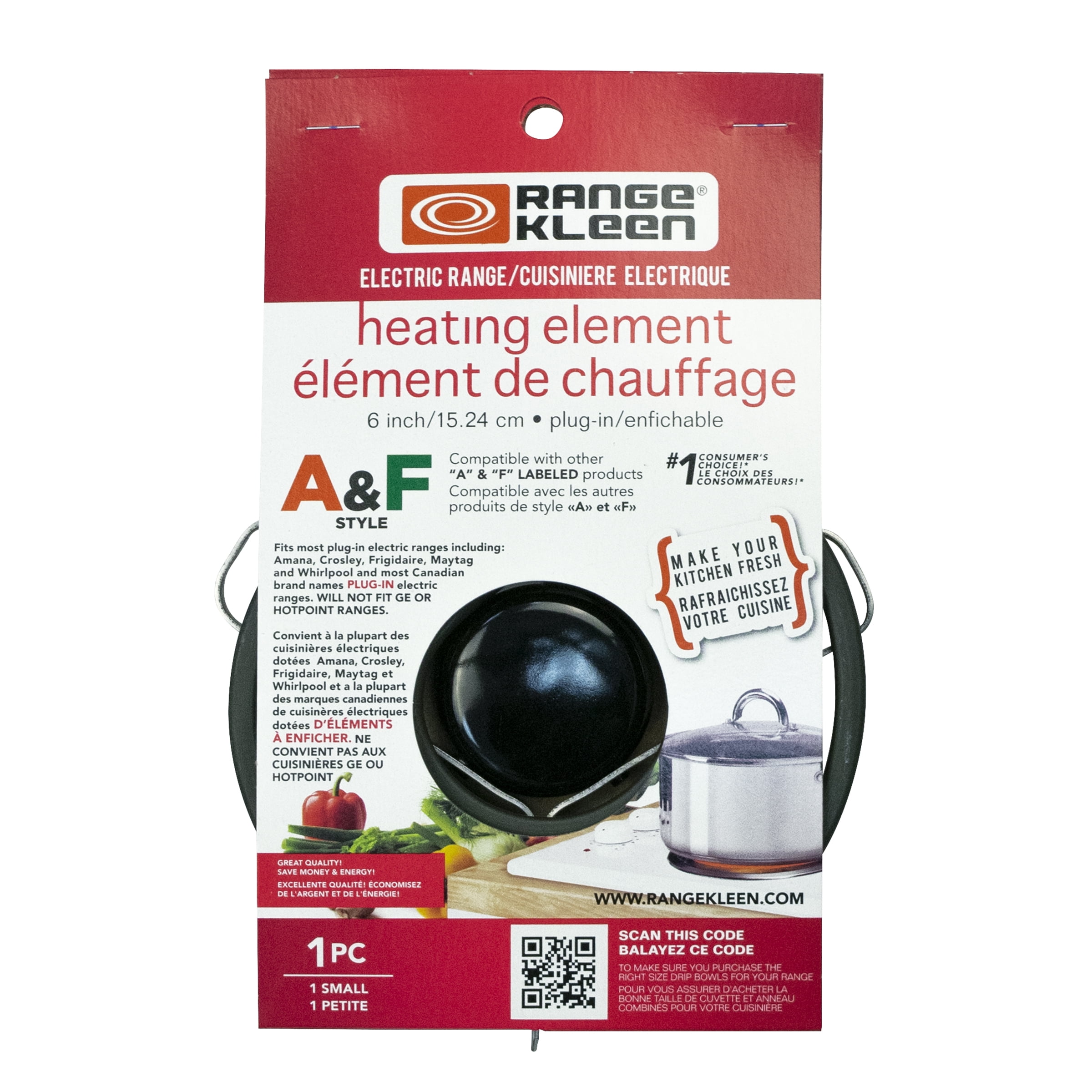 Range Kleen Element Plug-in Delta Bracket Small/6" - Walmart.com