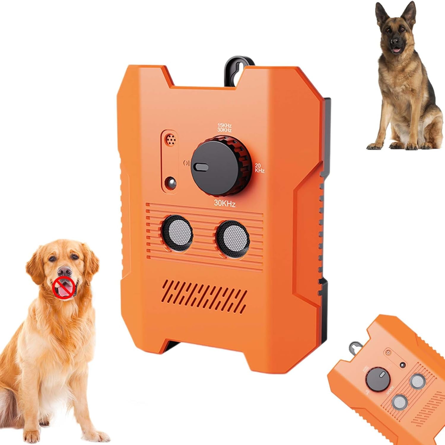 Range Ultrasonic Dog Bark Deterrent - Rechargeable Anti-Barking Device ...