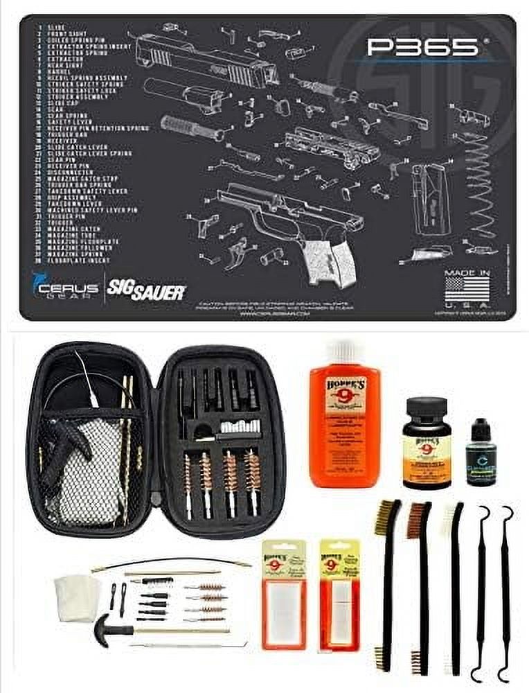 Range Warrior 27 Pc Gun Cleaning Kit - Compatible with Sig Sauer P365 ...