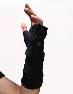 Range of motion wrist brace with adjustable flexion and extension ...
